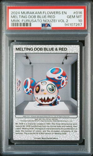2024 MURAKAMI.FLOWERS ENGLISH #016 MELTING DOB BLUE & RED PSA 10 | eBay