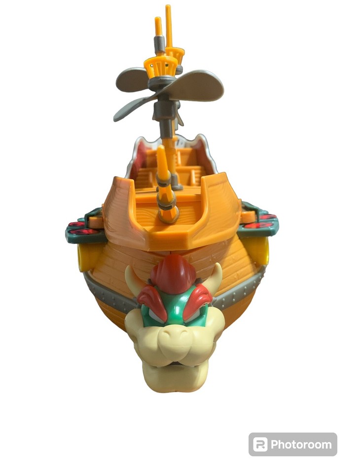 Super Mario Deluxe Bowser's Airship Playset Kids Toy Children's Ship ...