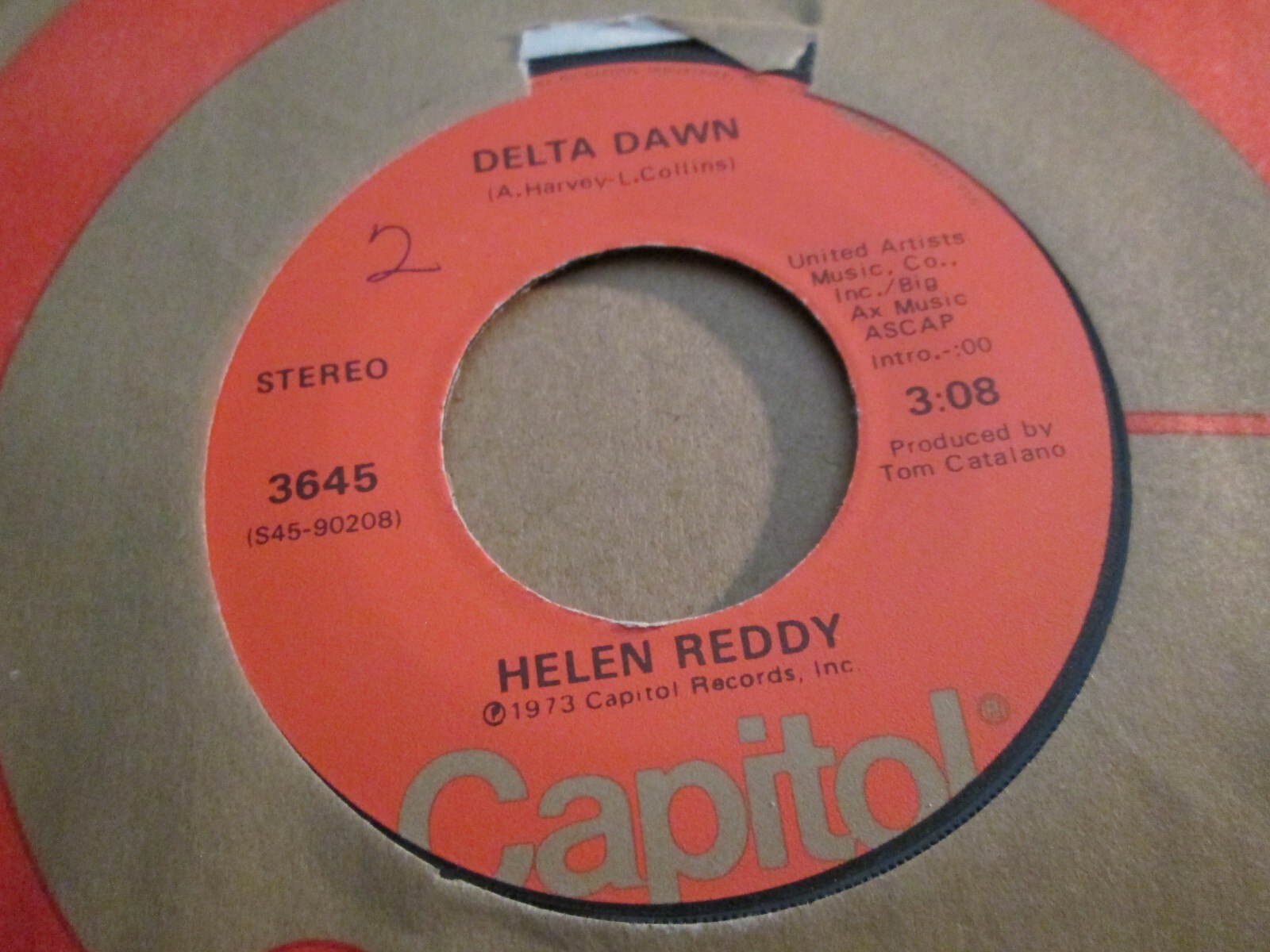 Helen Reddy - Delta Dawn orig 1972 45 | eBay