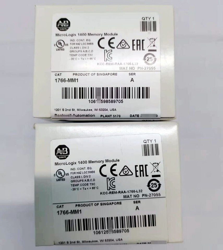 New Factory Sealed 1766-MM1 MicroLogix 1400 Memory Module 1766MM1 1pcs ...