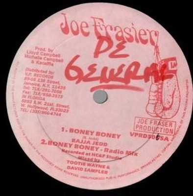 Tootie Wayne and David Sampler Boney Boney 12" vinyl USA Joe Frasier b ...