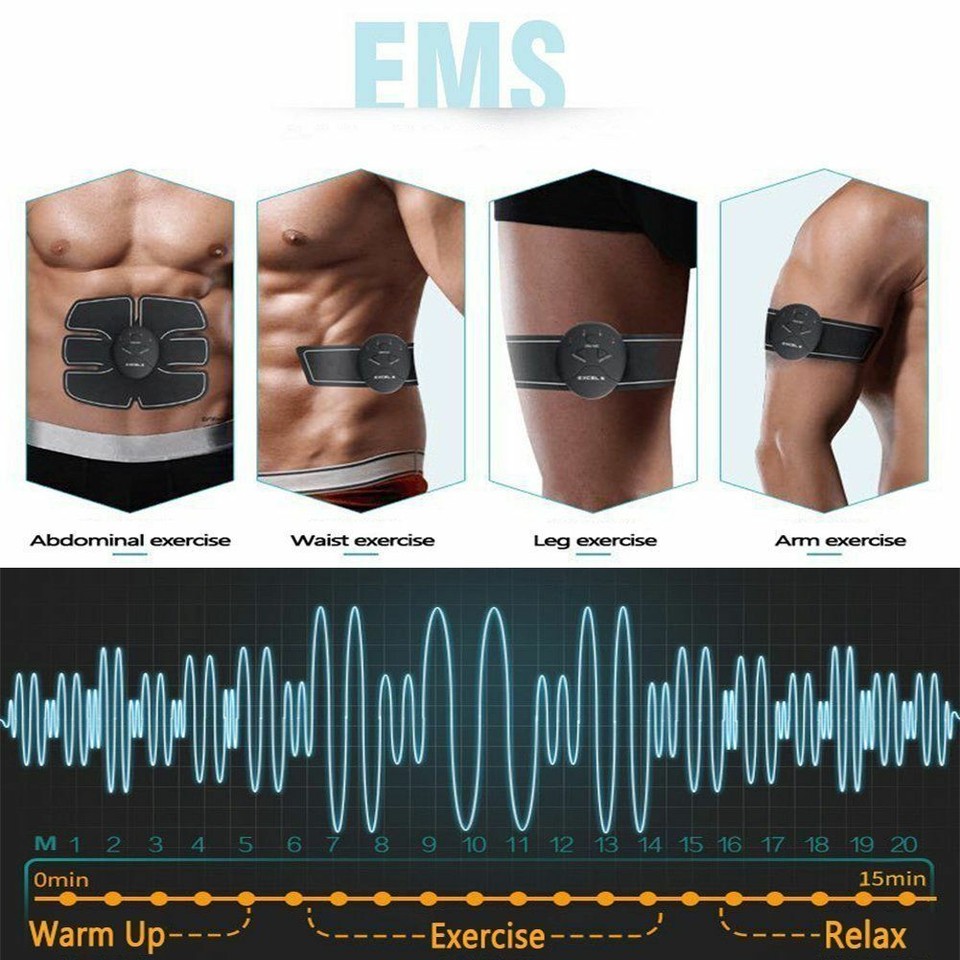 Electronic Toning Belt Arm Leg Waist Twister Abdominal Exercisers ...