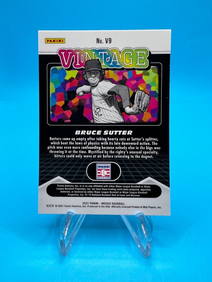 Bruce Sutter 2021 Panini Mosaic Vintage #V9 Chicago Cubs Card | eBay