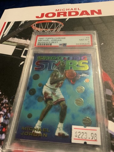 1997 Topps Chrome Shooting Stars Season’s Best Refractor MICHAEL JORDAN ...