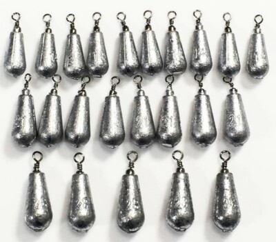 Bomb Sinker | Fishing | Qty 23 | 1/2 3/4 1 Oz Bomb Sinker | Fishing N ...