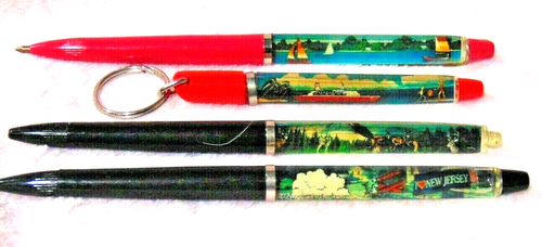 3 Moving Motion Advertising Picture Pens & One Key Chain | eBay