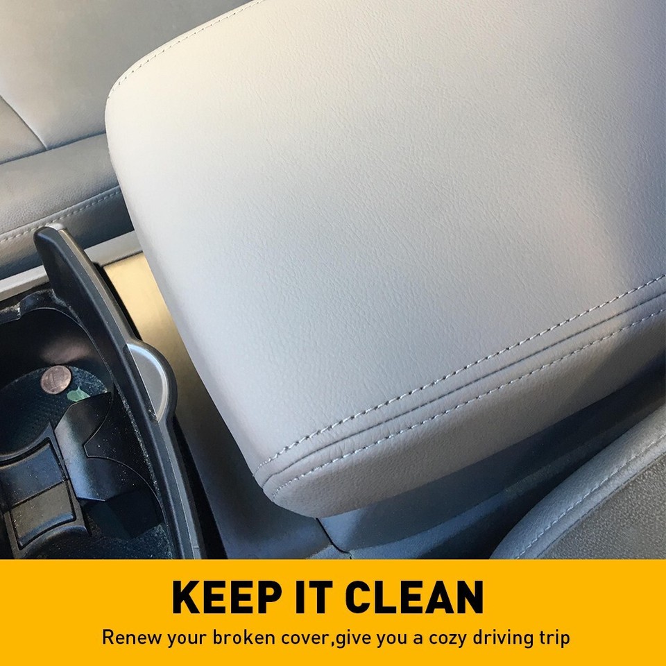 Fits 2008-2013 Toyota Highlander Leather Center Console Lid Armrest ...