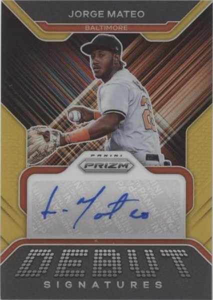 2022 Panini Prizm - Debut Signatures Gold Prizm #DS-JM Jorge Mateo /10 ...