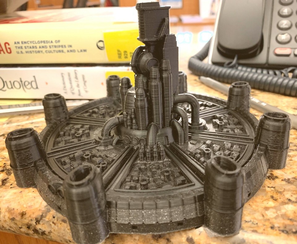 Miniature Midgar Final Fantasy VII Cityscape Diorama | eBay