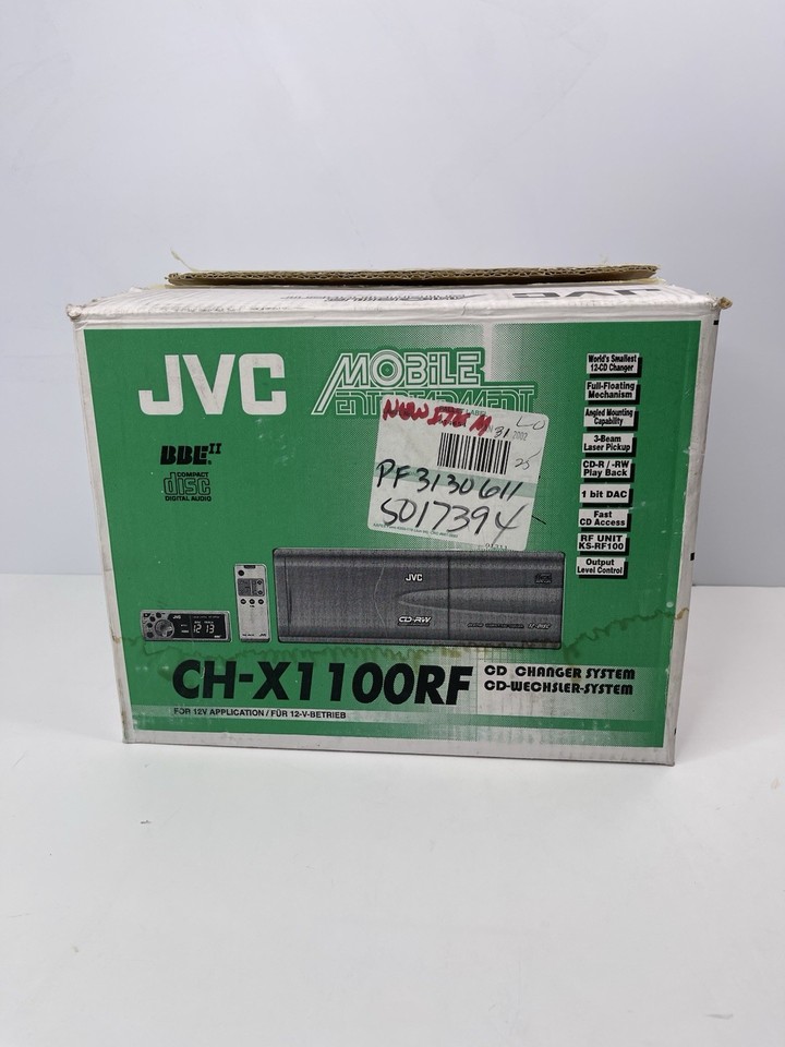 Vintage JVC CH-X1100RF 12 Disc CD Changer System 12v - New In Box - | eBay