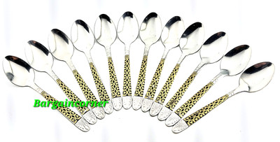 Tea Coffee Spoons (T2) Dessert Small Tea Spoons Teaspoon Stainless ...