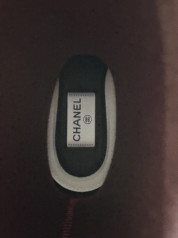 NIB 100%AUTH Chanel Black Rubber Rain Boots White CC Logo Size 35 | eBay