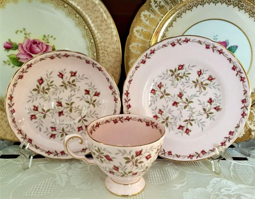 VINTAGE ROYAL TUSCAN FINE BONE CHINA ENGLAND 'CHARMAINE' TRIO C1970'S+ ...