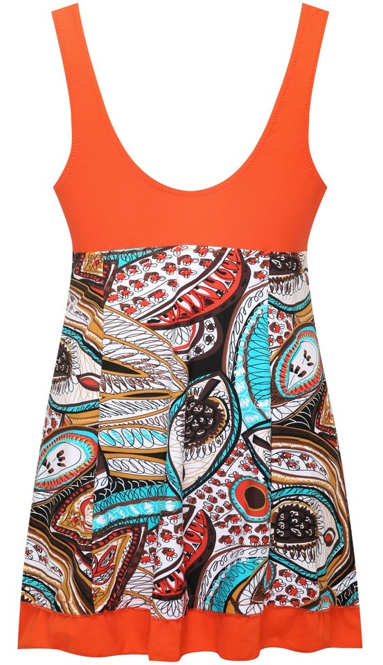 Wantdo Women Bathing Suit Tummy Control Plus Size Swimdress High Waist ...