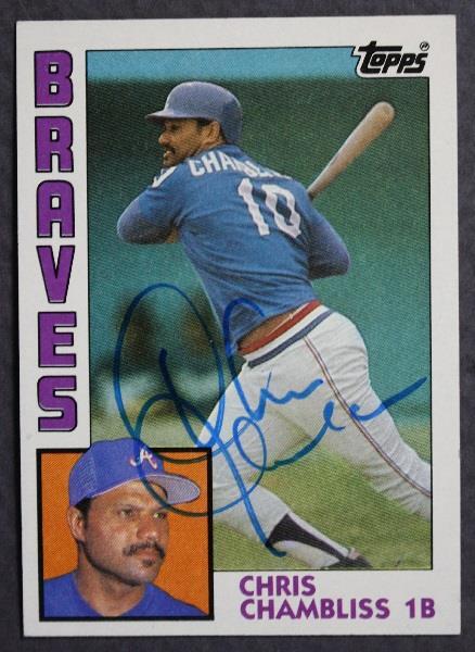 Atlanta Braves star Chris Chambliss Autographed / signed 1984 Topps ...