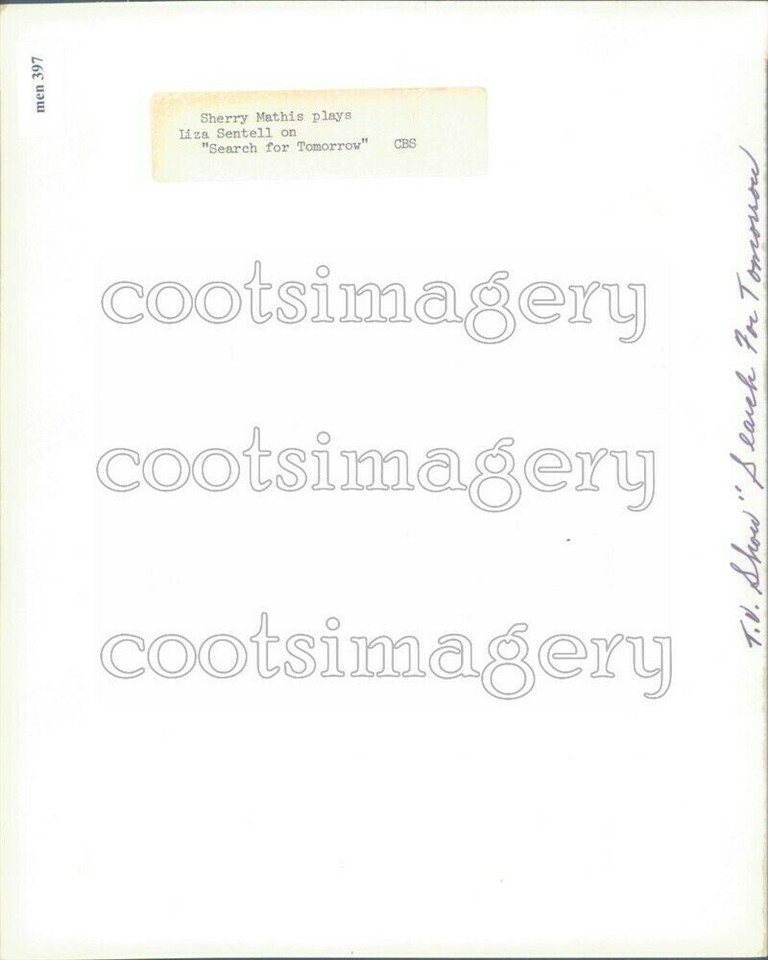 Press Photo Lovely Sherry Mathis Bare Shoulder Search For Tomorrow Soap ...