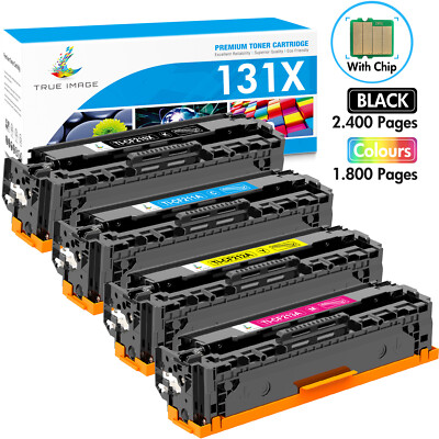 4PK Color Toner for HP CF210A 131A LaserJet Pro 200 M251nw M276nw MFP ...