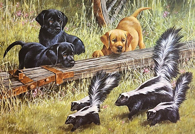 Puppy Le Pu Signed Limited Edition Print by Roger Cruwys - Labs - Dogs ...