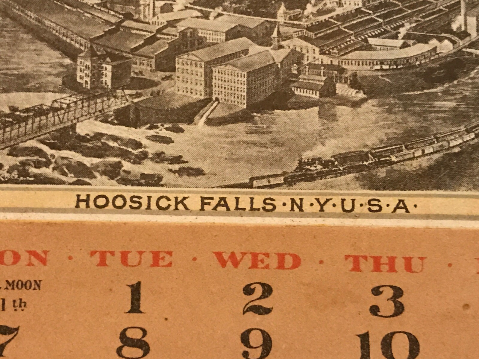 1895 Calendar Walter Wood Mowing & Reaping Machine Co. , Hoosick Falls ...