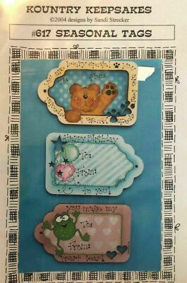 Vintage Tole Painting Pattern Packet: Seasonal Tags by Sandi Strecker ...