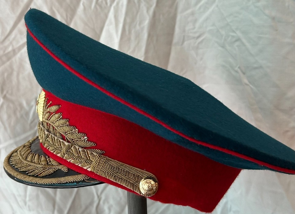 USSR Soviet Union NKVD Generals Parade Visor Cap | eBay
