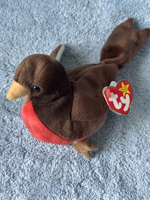Ty Beanie Babies 1997 Early Robin Bird Stuffed Plush Animal Collectible ...