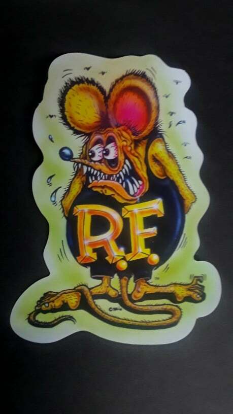 "Goldfinker" Ed Roth Rat Fink 5" die-cut Decal | eBay