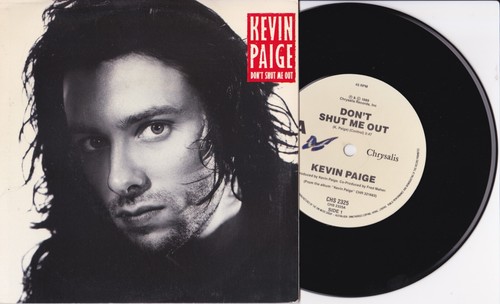 KEVIN PAIGE - DON'T SHUT ME OUT - RARE AUST. 7" 45 VINYL RECORD w PICT ...