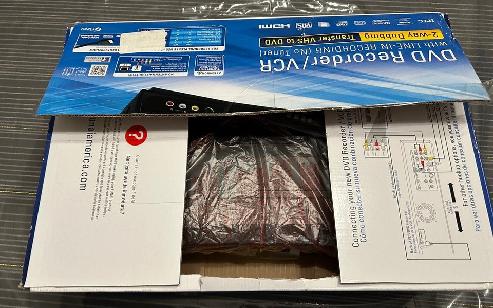 FUNAI ZV427FX4 Funai DVD Recorder/VCR Combo - NEW and UNUSED IN OPEN ...