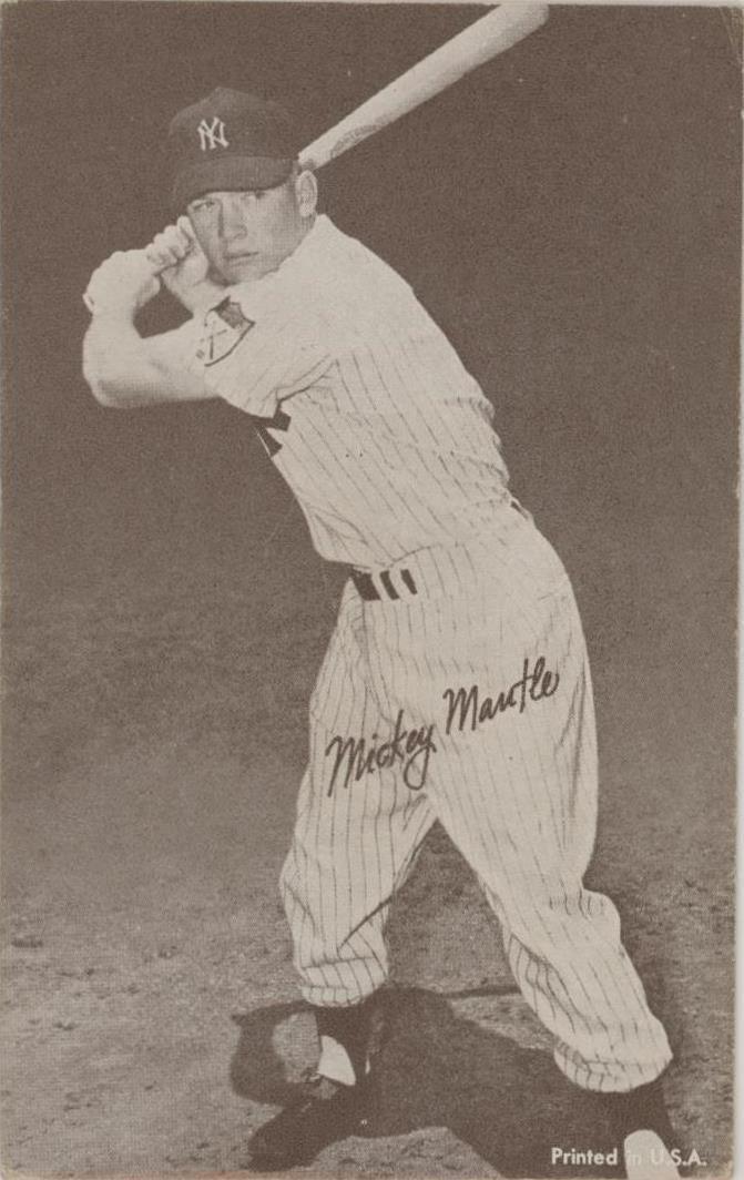 1963 Exhibits Stats-on-Back - Mickey Mantle for sale online | eBay