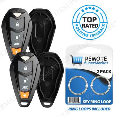 2 Replacement for Dei Viper EZSDEI7141 Remote Car Fob Shell Case ...