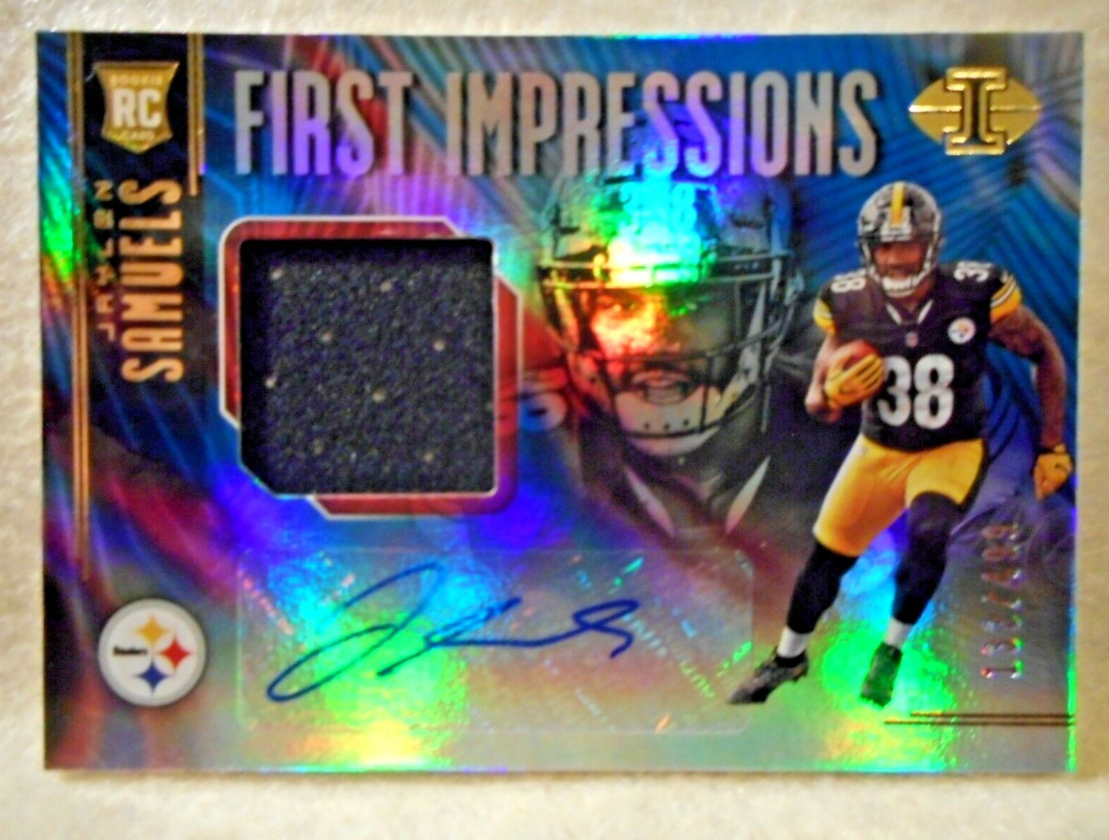 2018 Jaylen Samuels Illusions RC AUTO / JERSEY...../499.....Pittsburgh ...