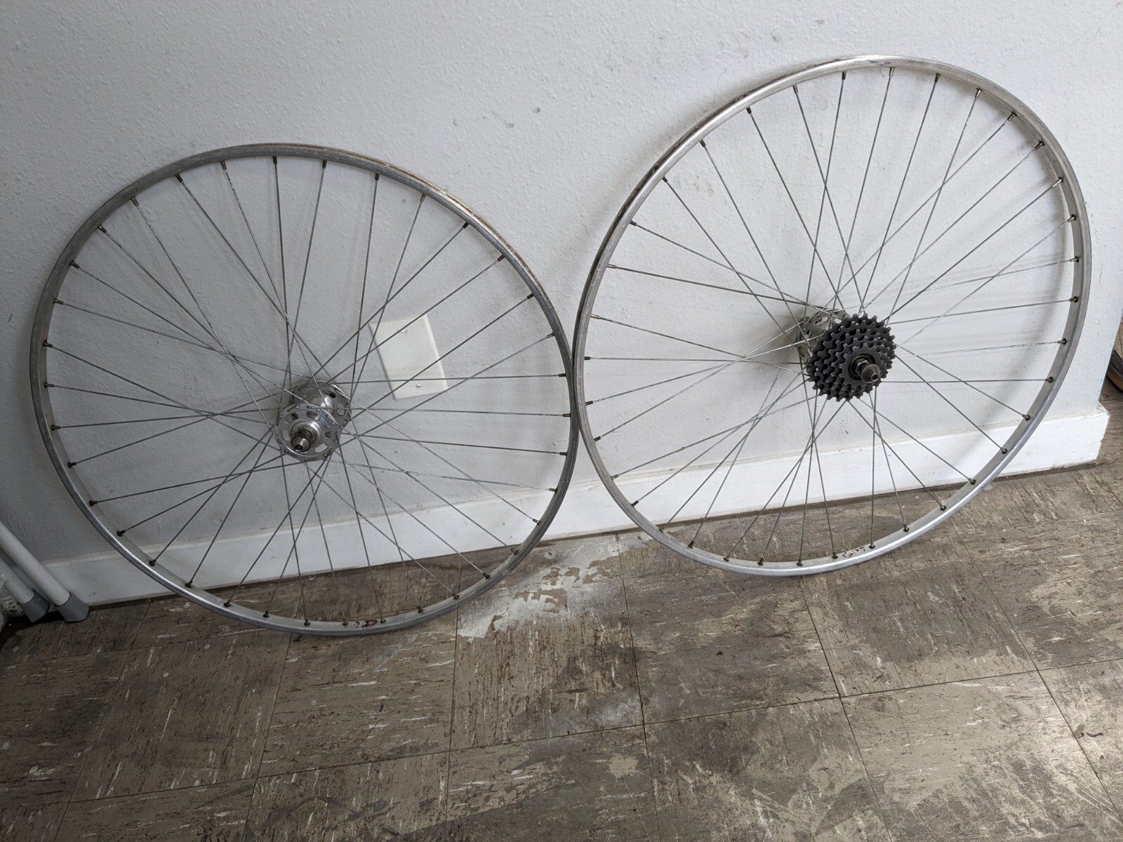Tubular 27" Wheelset Gnutti high flange hubs Fiamme Sprint Red Label ...