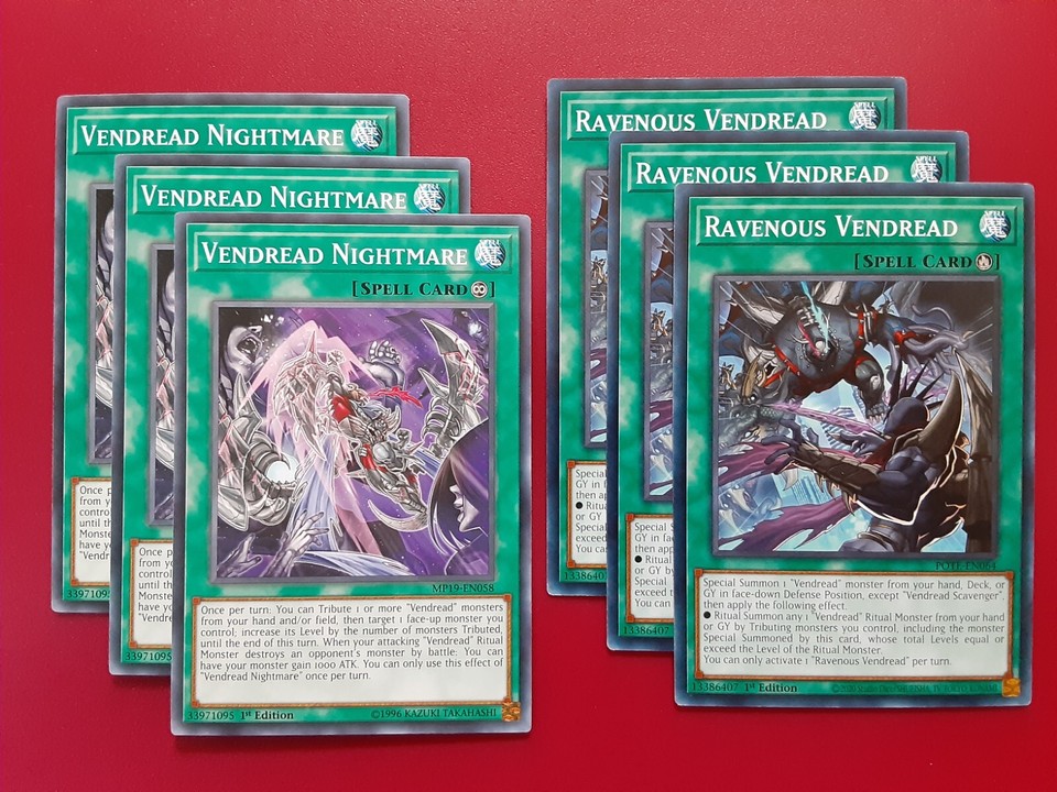 Yugioh Vendread Deck 63 Card Revendread Slayer Complete Budget ...