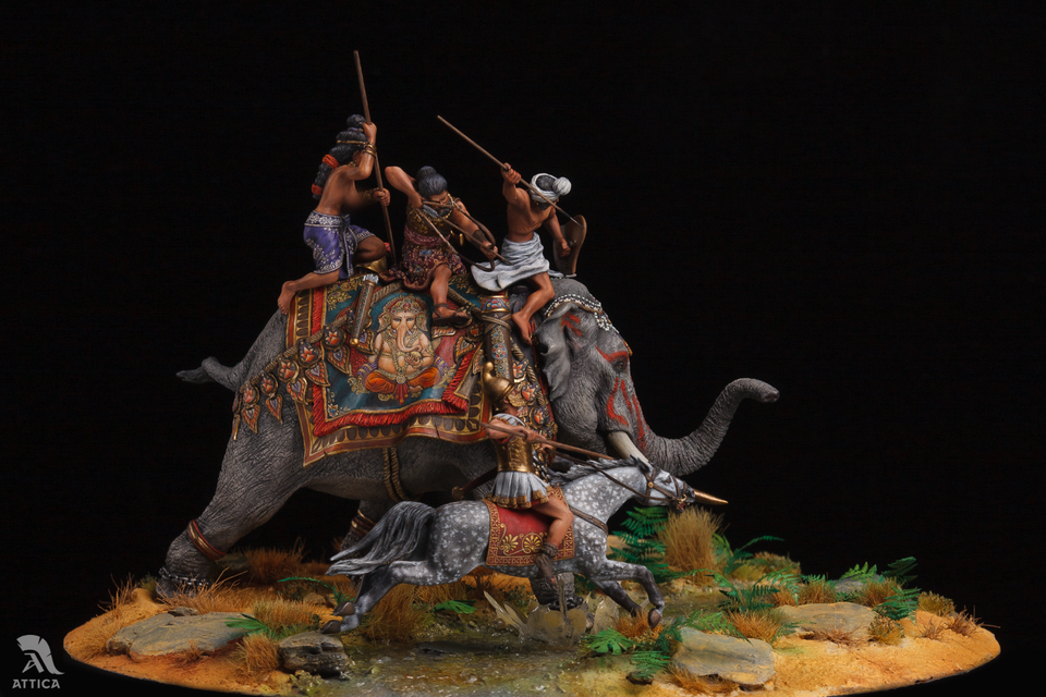 Indian Elephant Alexander the Great Painted Tin Toy Soldier Pre-Sale ...