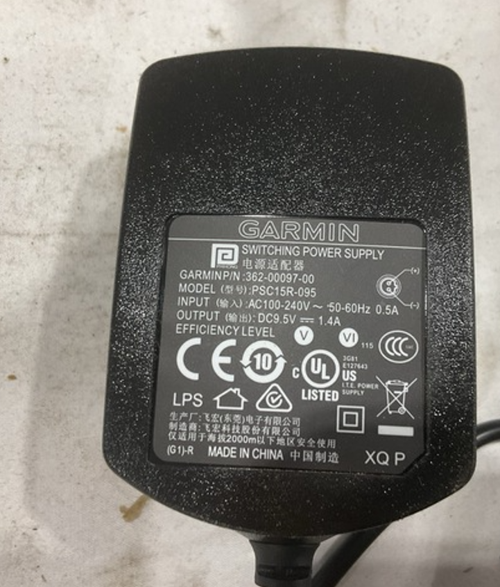 NEW SEALED, GARMIN AC Charger/Adapter 9.5V 1.4A for RINO 655T 650 610 ...