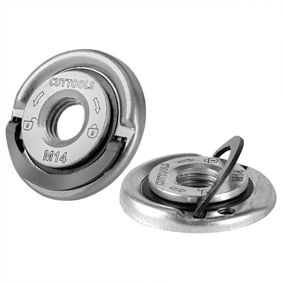 2Pcs M14 Quick Release Heavy Duty Flange Nut for 115m to 230mm Angle ...