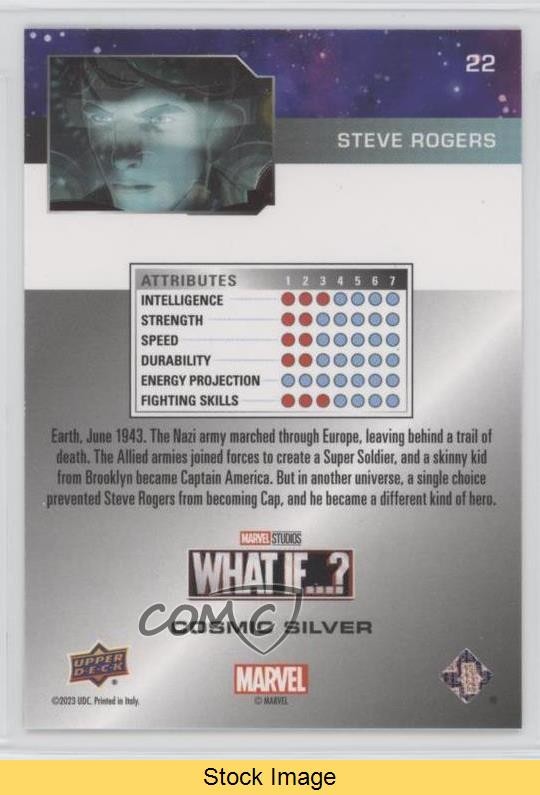 2023 Upper Deck Marvel What If? Cosmic Silver Steve Rogers #22 READ 1md ...