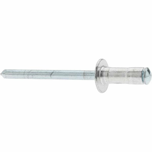 RivetKing Open End Blind Rivet: Brazier Head, Aluminum Body Steel ...