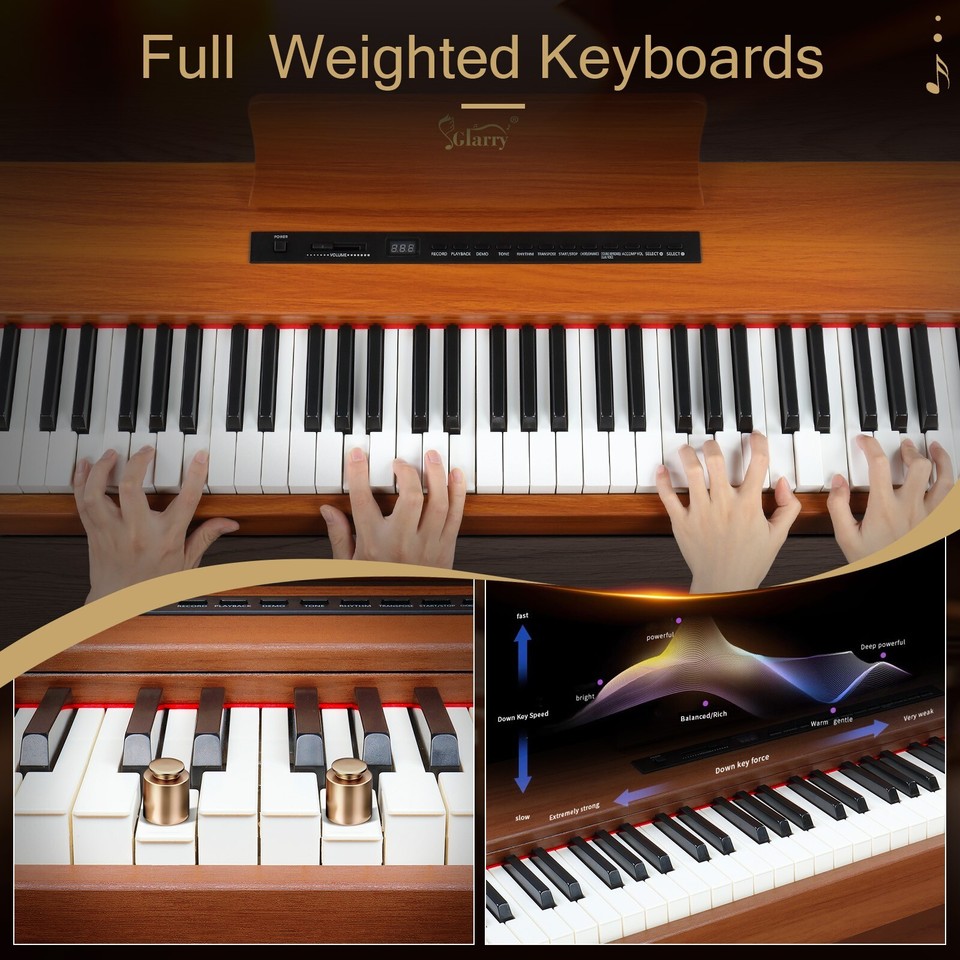Full Weighted 88 Keys GDP-104 Digital Piano Keyboards w/ Furniture ...