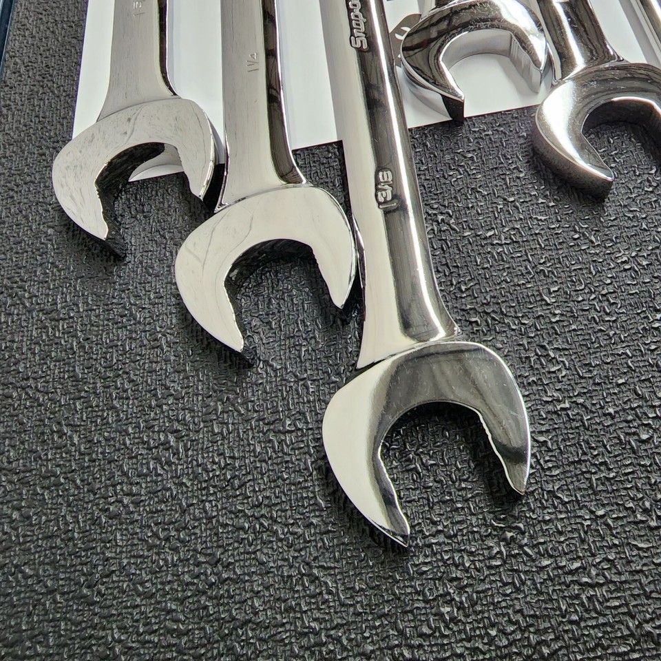 Snap-on Tools USA NEW 19pc MASTER SAE Flank Drive Plus Combo Wrench Set ...