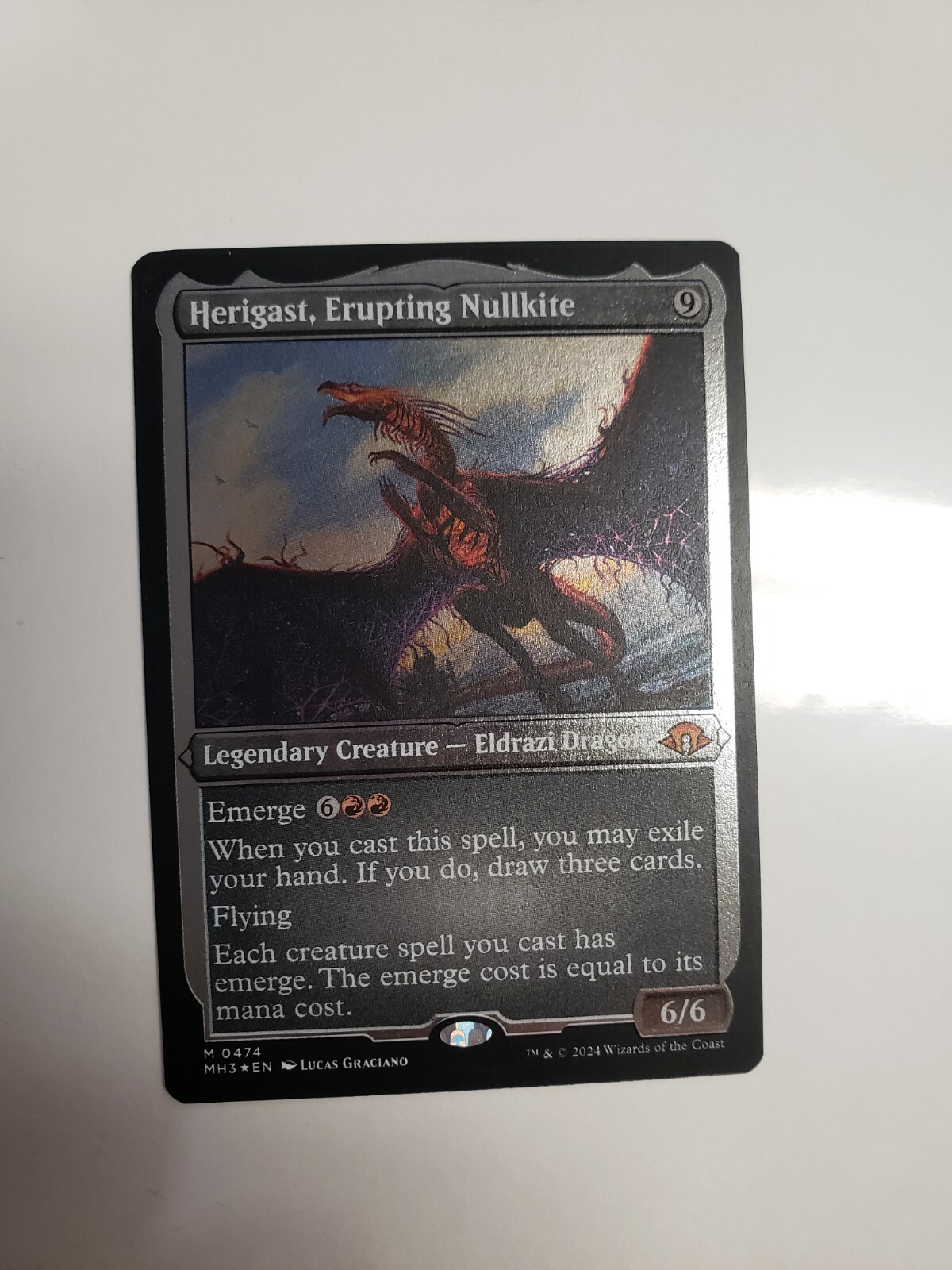 1x Herigast, Erupting Nullkite - Etched Foil Modern Horizons 3 MH3 NM ...