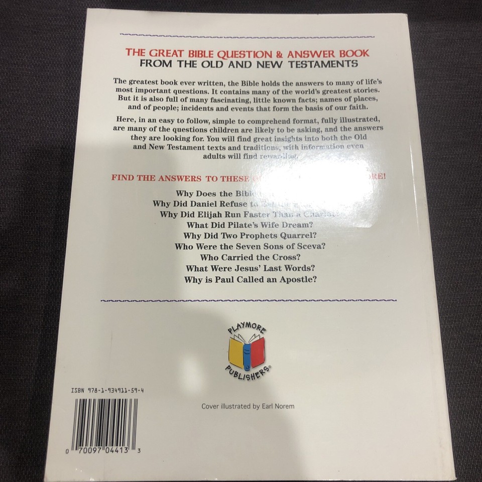 The Great Bible Question Answer Book From the Old and New Testament | eBay