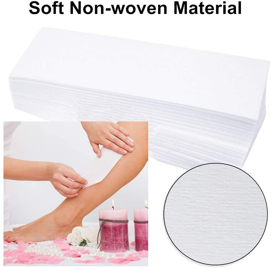 100 x Paper Strips Wax Waxing Leg Body Non - Woven Professional Quality ...