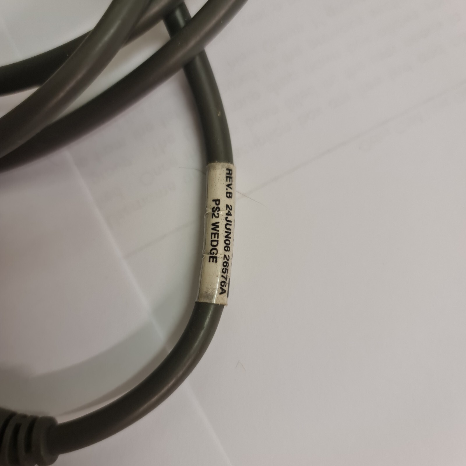 SYMBOL 25-62417-20 6FT GREY PS2 WEDGE CABLE FOR LS2200 SCANNER for sale ...