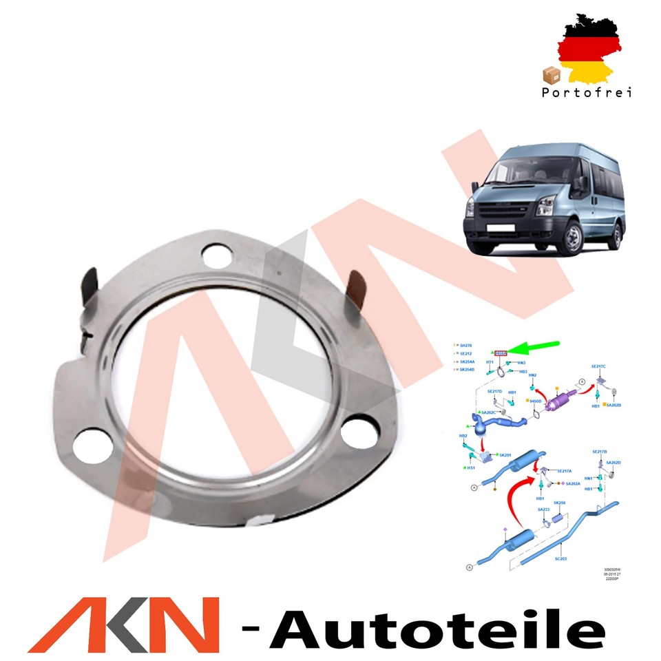 Dichtung Abgaskrümmer Abgasrohr für Transit V347 V363 Ranger 1733896 ...