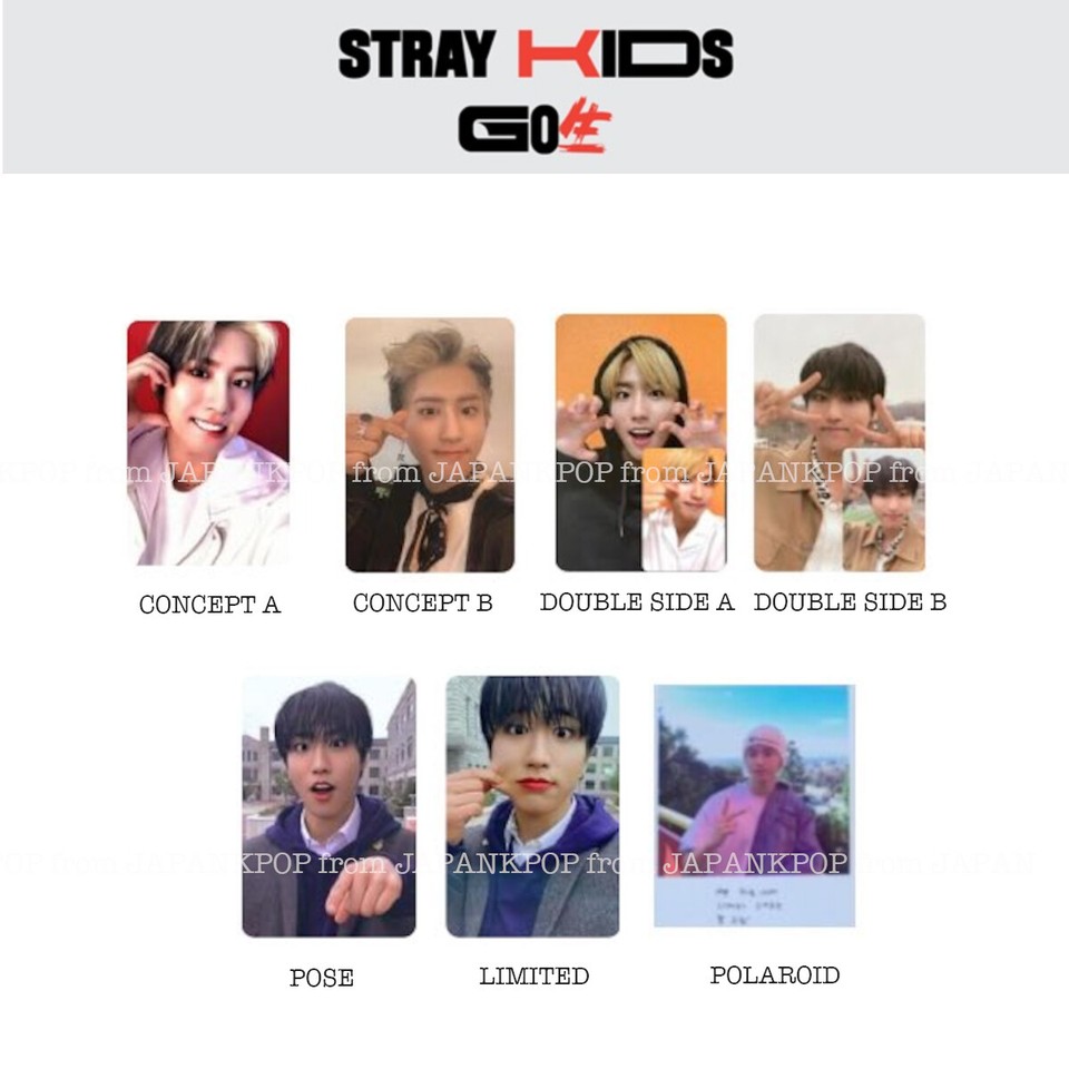 Stray kids GO LIVE GOLIVE ALBUM PHOTO CARD Bang chan Lee know Han ...