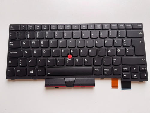 Lenovo Thinkpad T480 laptop Keyboard Danish DK qwerty layout 01HX468 ...