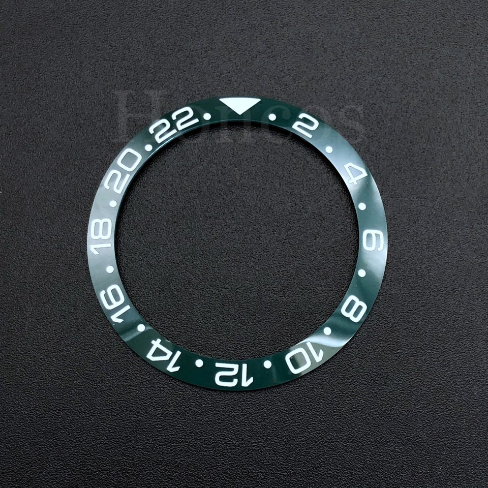 38MM Ceramic Bezel Insert Ring GMT Planet Ocean Diver Vintage fits for ...