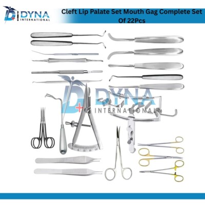 Cleft Lip & Cleft Palate Repair Instruments Set Plastic Surgery Mouth ...
